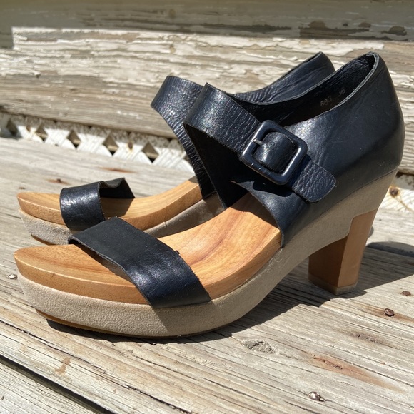 Antelope | Shoes | Anthopologie Antelope Leather Wood Heel Clog Sandal ...